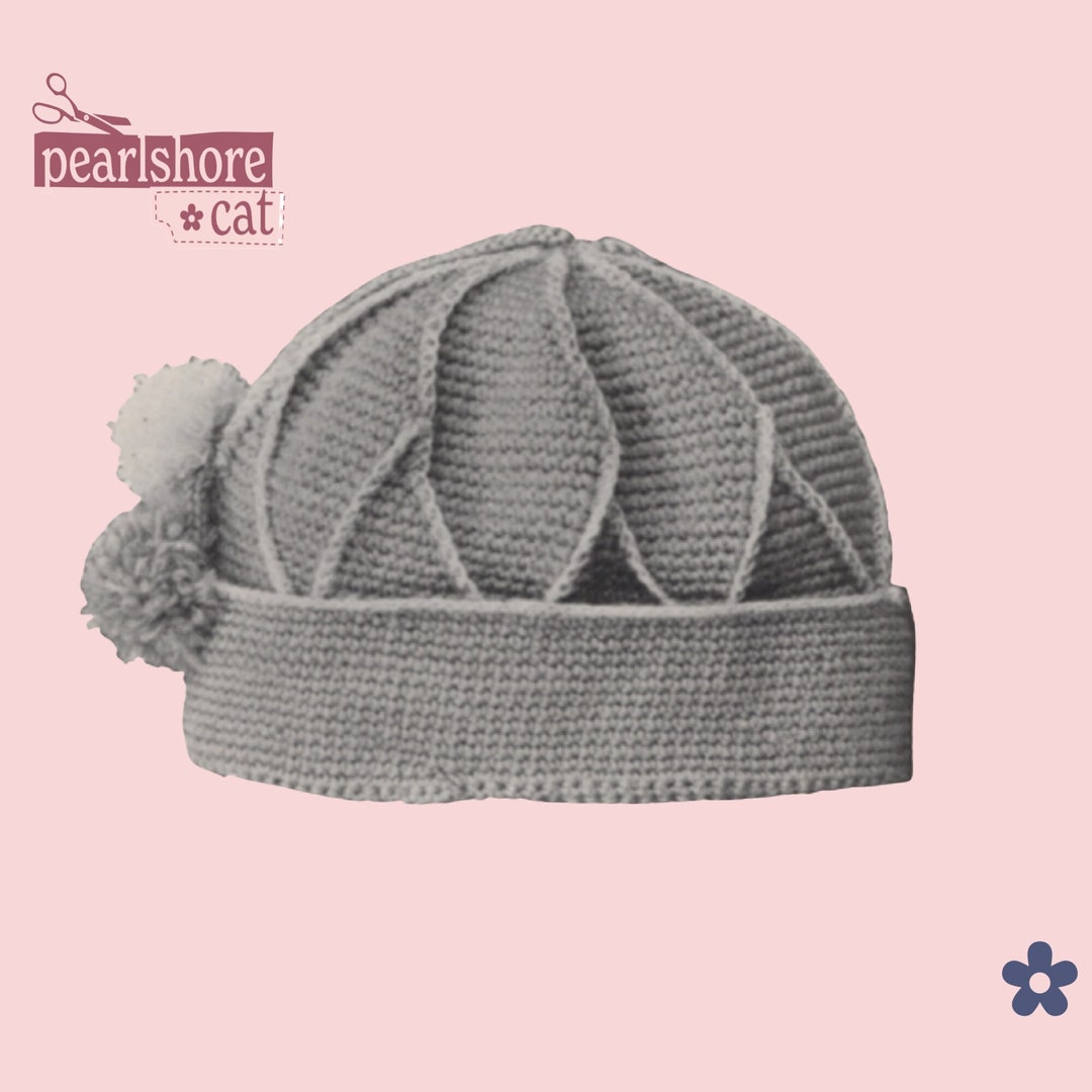 1922 Victory Cap Vintage Child's Crochet Hat Pattern in Liberty Blue ...