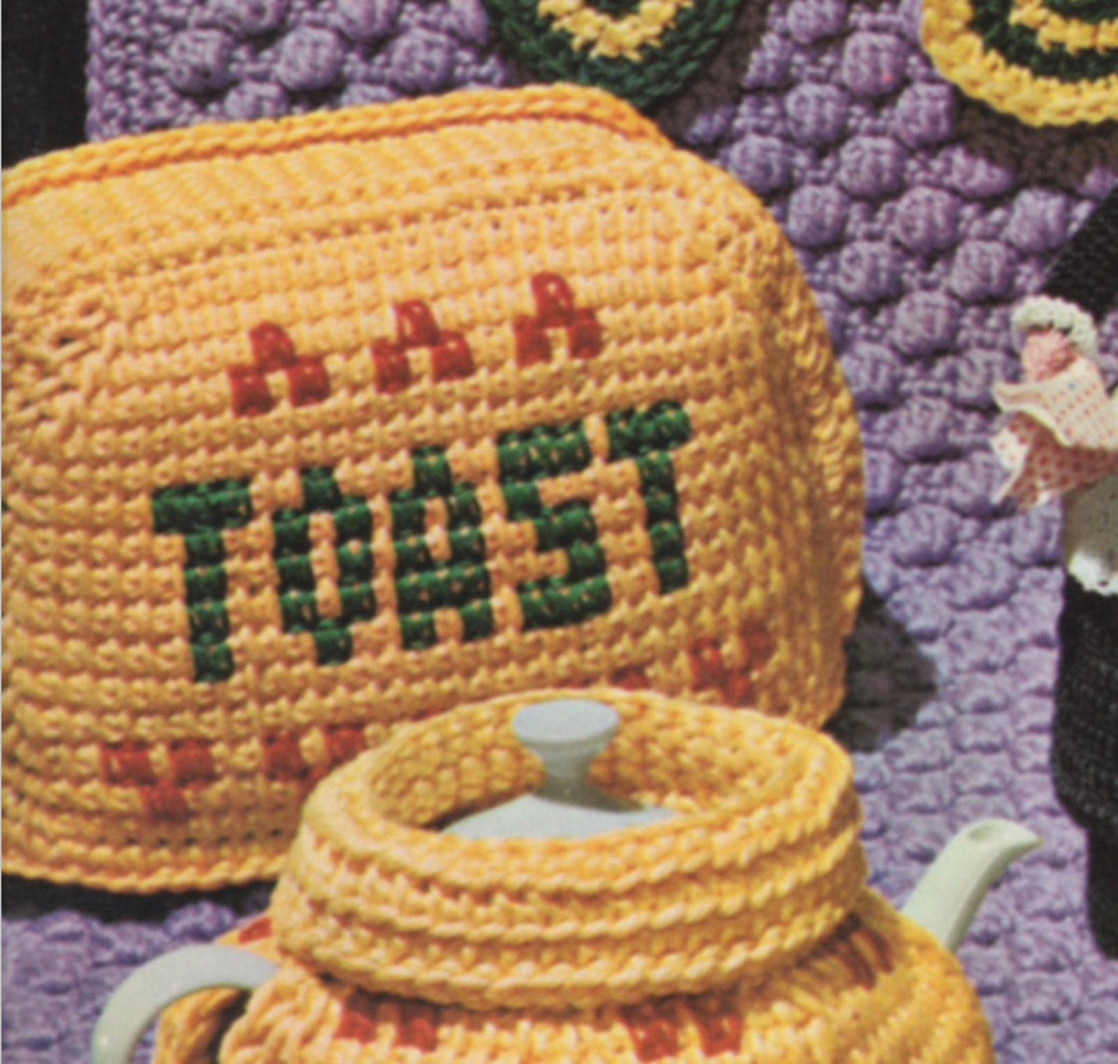 Toaster Cover & Tea Cozy Crochet Patterns Mid Century Modern Kitchen ...