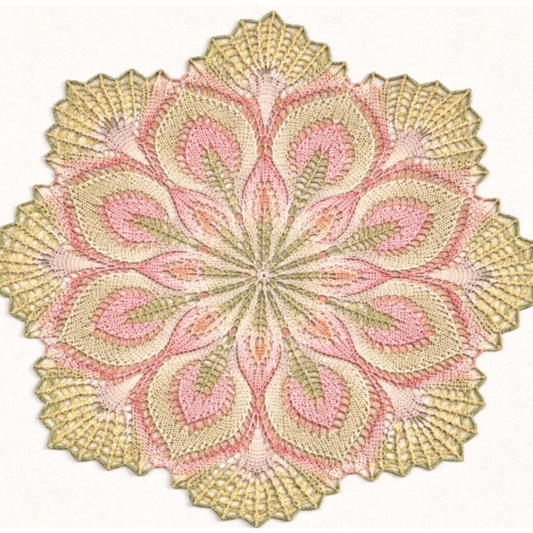 Vintage Knit Doily Pattern | Digital Download for Knitting at Home ...