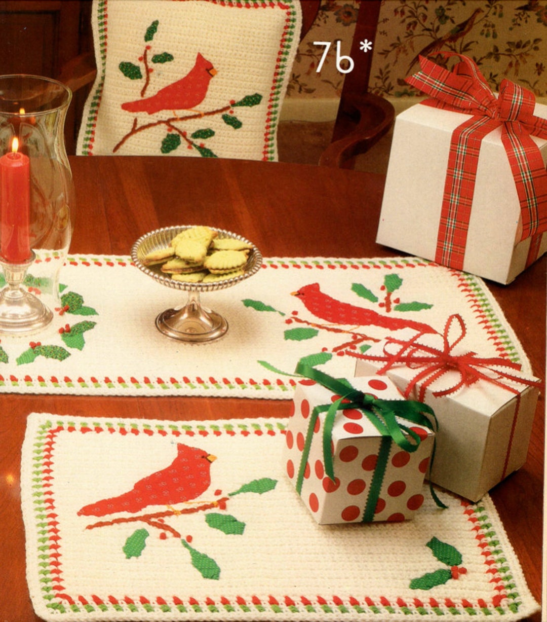 Cardinal Afghan Crochet Pattern Pdf Instant Digital Download, Applique ...