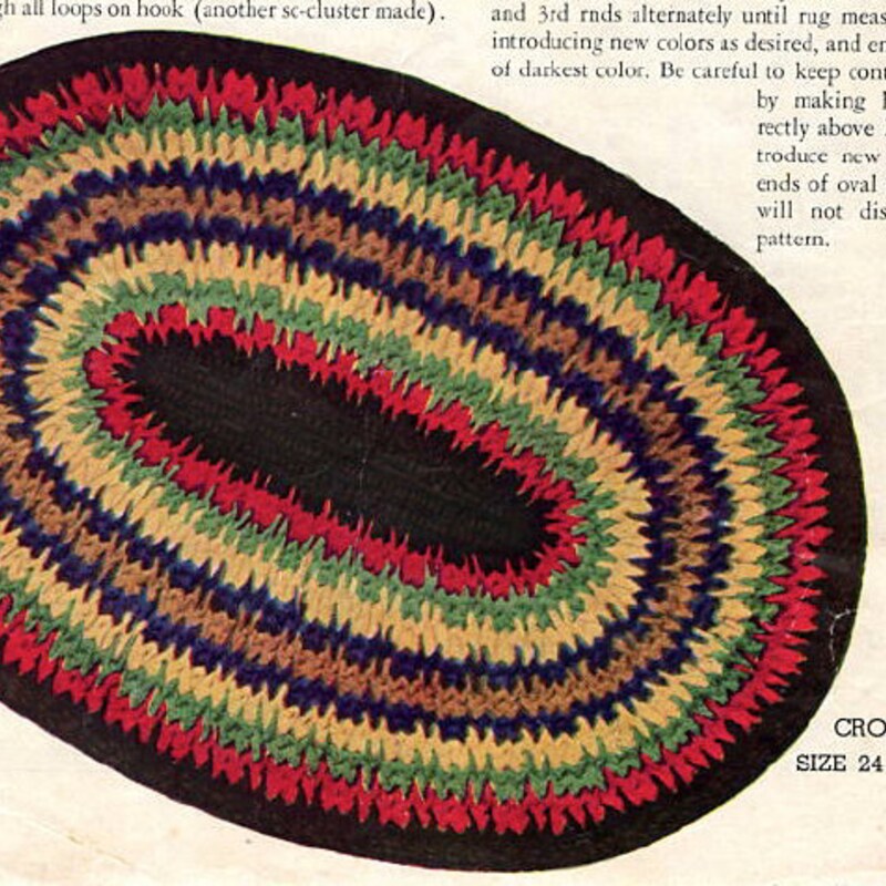 Oval Rag Rug - Etsy