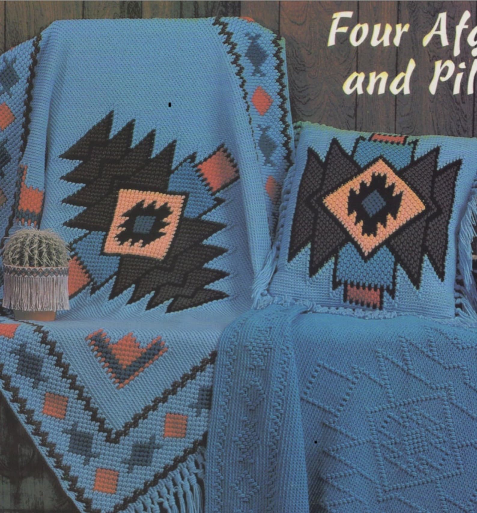 3 Native American Crochet Blanket Patterns Ebook Afghan & - Etsy