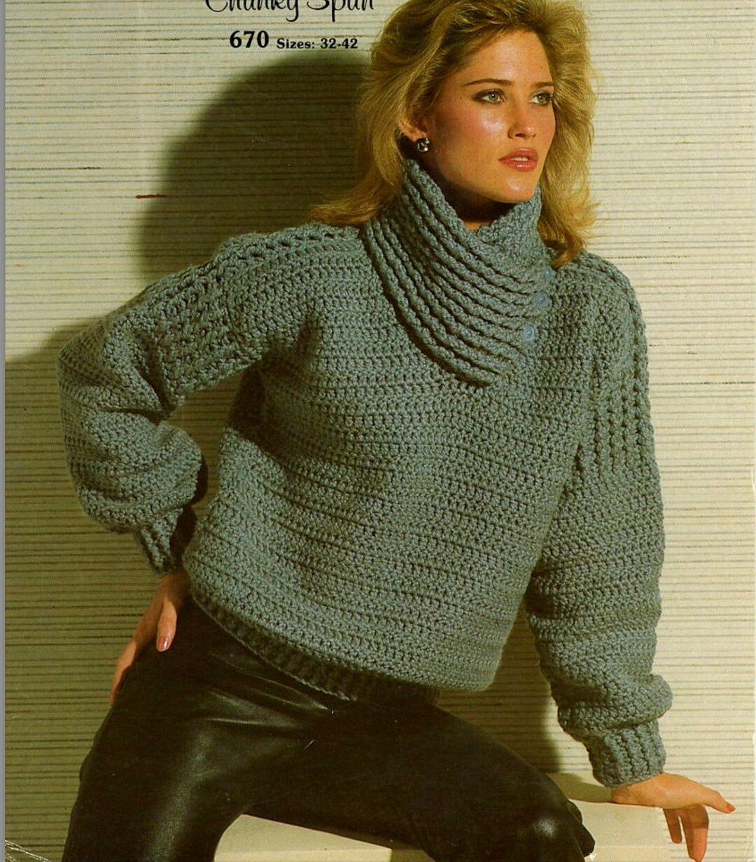 4 Electric 80s Sweater Knitting Patterns: Bring Back the Groovy Style ...