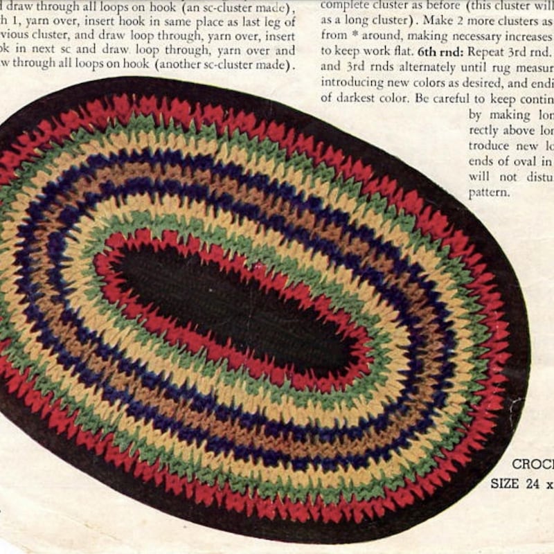Oval Rag Rug - Etsy