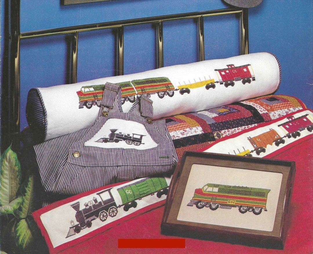 All the Trains! 23 Cross Stitch Patterns for Train Enthusiasts, Instant ...
