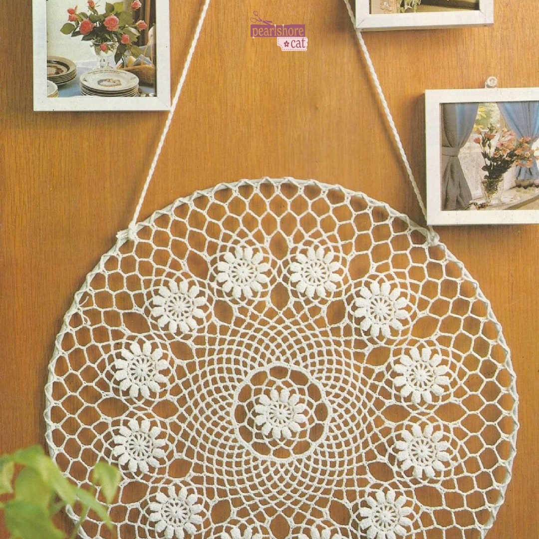 2 Mandala Crochet Patterns Pdf Flowers of Life Wall Hanging, Instant ...