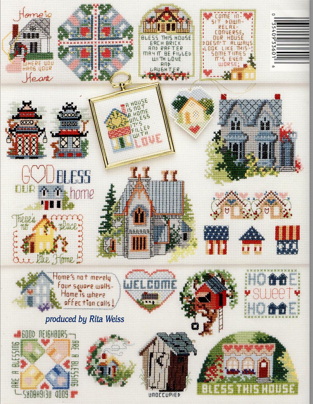 50 Unique Houses Cross Stitch Patterns | Instant Digital Download PDF ...