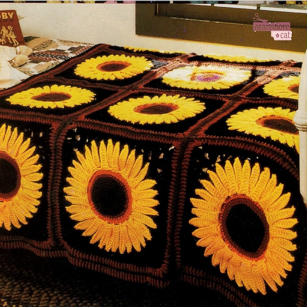 Sunflower Afghan Pattern - Etsy