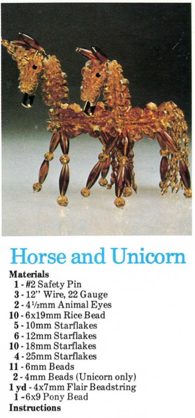 13 Animal Bead Patterns Beaded Collection Ebook Unicorn Kitten | Etsy