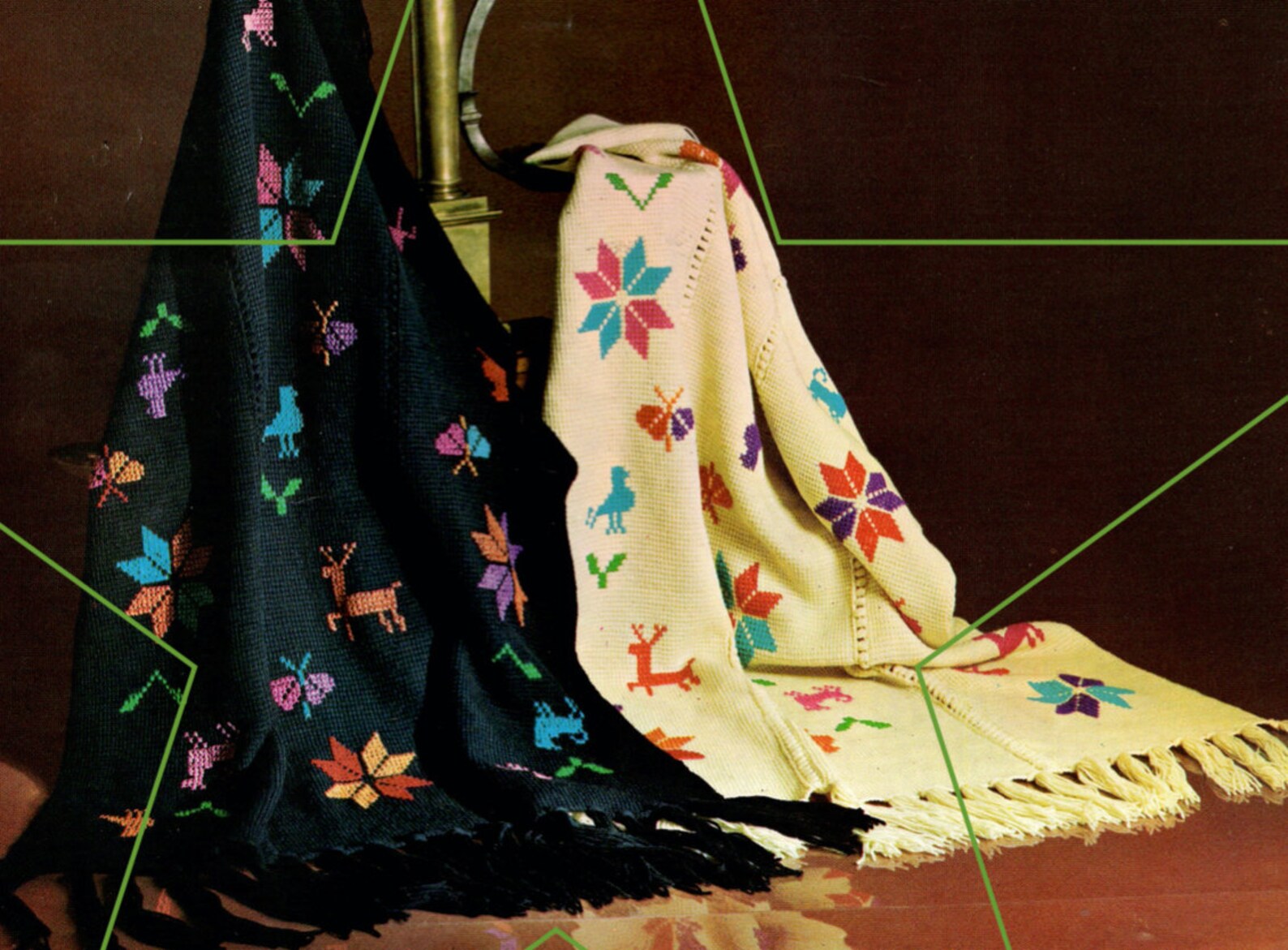 Peruvian Crochet Blanket Pattern Tunisian Stitch Afghan Throw - Etsy