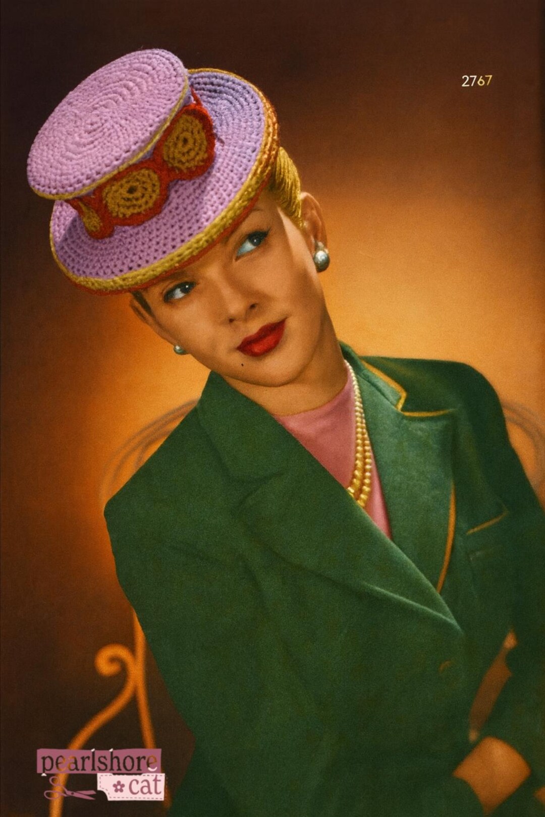 Vintage 1940s Derby Hat Pattern Pdf Instant Digital Download for ...
