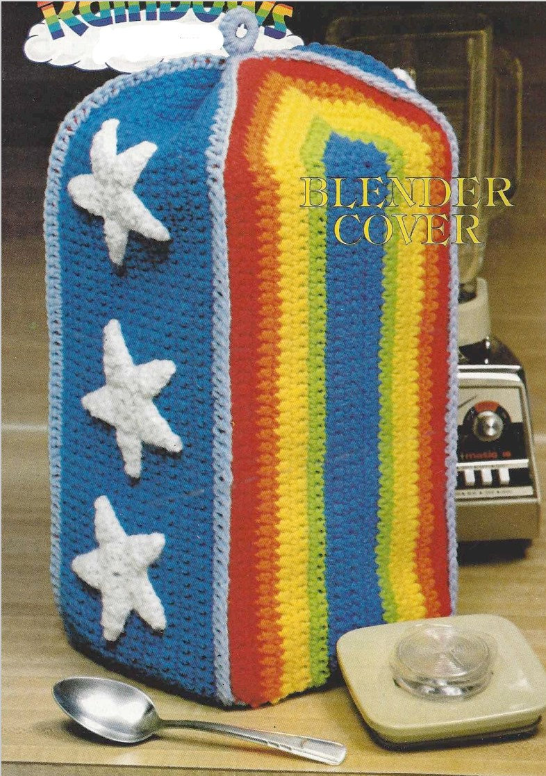 8 Rainbow Appliance Covers Crochet Patterns Pdf Instant Digital ...