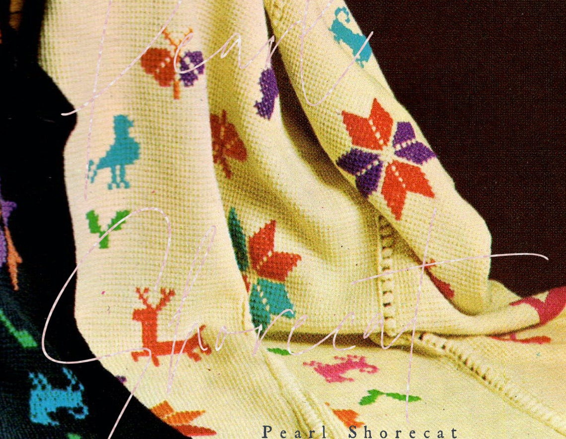 Peruvian Crochet Blanket Pattern Tunisian Stitch Afghan Throw - Etsy