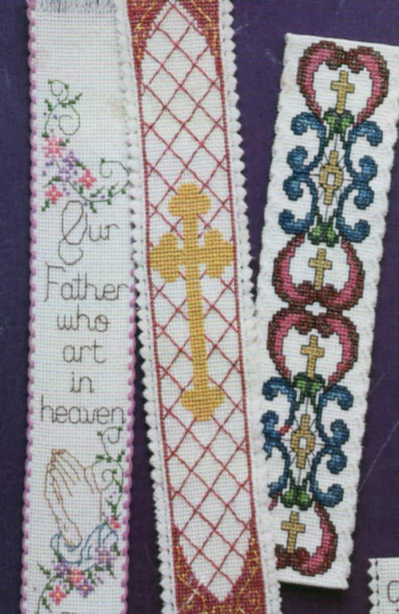 9 Bible Bookmark Cross Stitch Patterns Inspirational - Etsy
