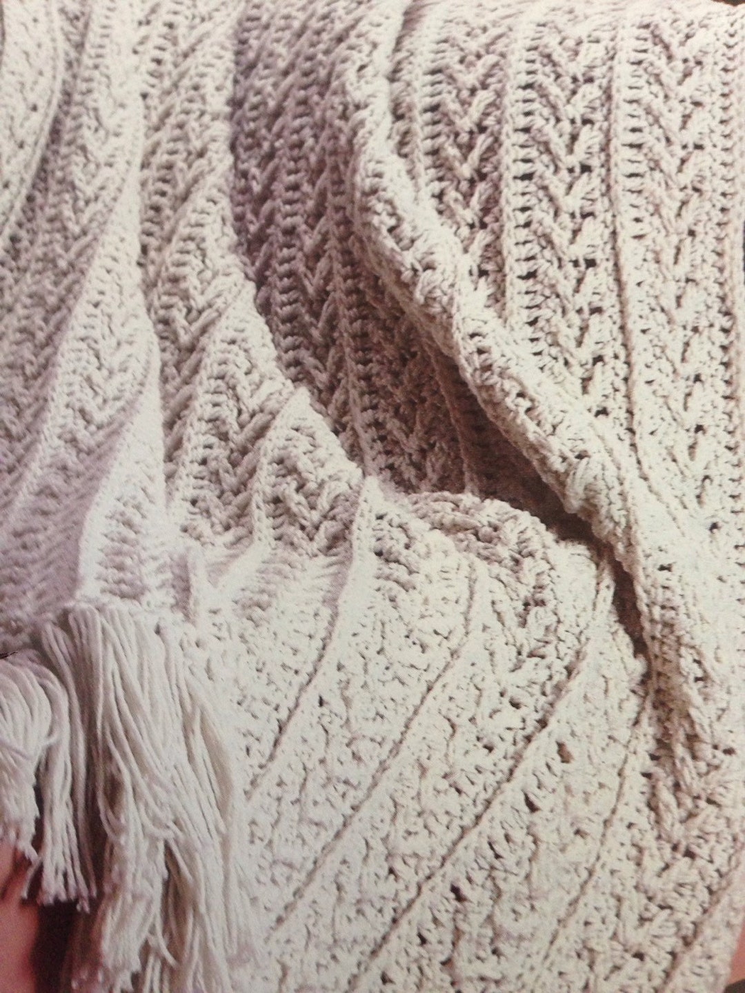 Fisherman's Crochet Blanket Pattern Pdf, Winter Warm and Fair Isle Aran ...