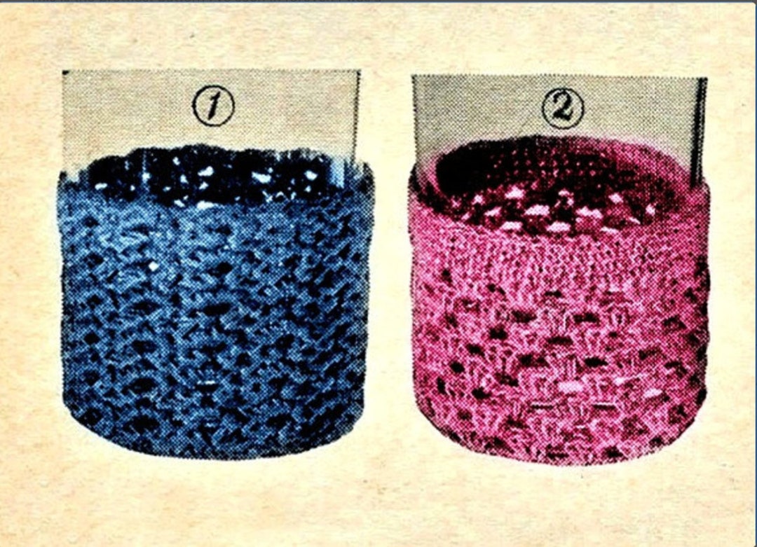 2 Vintage Glass Jacket Crochet Cozy Patterns, Instant Digital Download ...