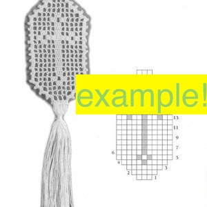 12 Filet Crochet Bookmark Cross Stitch Patterns - DIY Crafts Instant ...