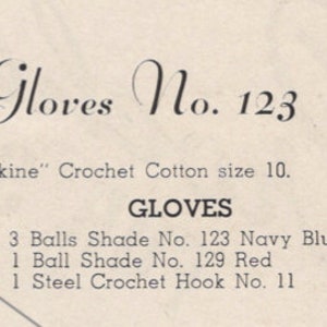 1940s Crochet Gloves Pattern With Matching Purse, Instant Digital ...