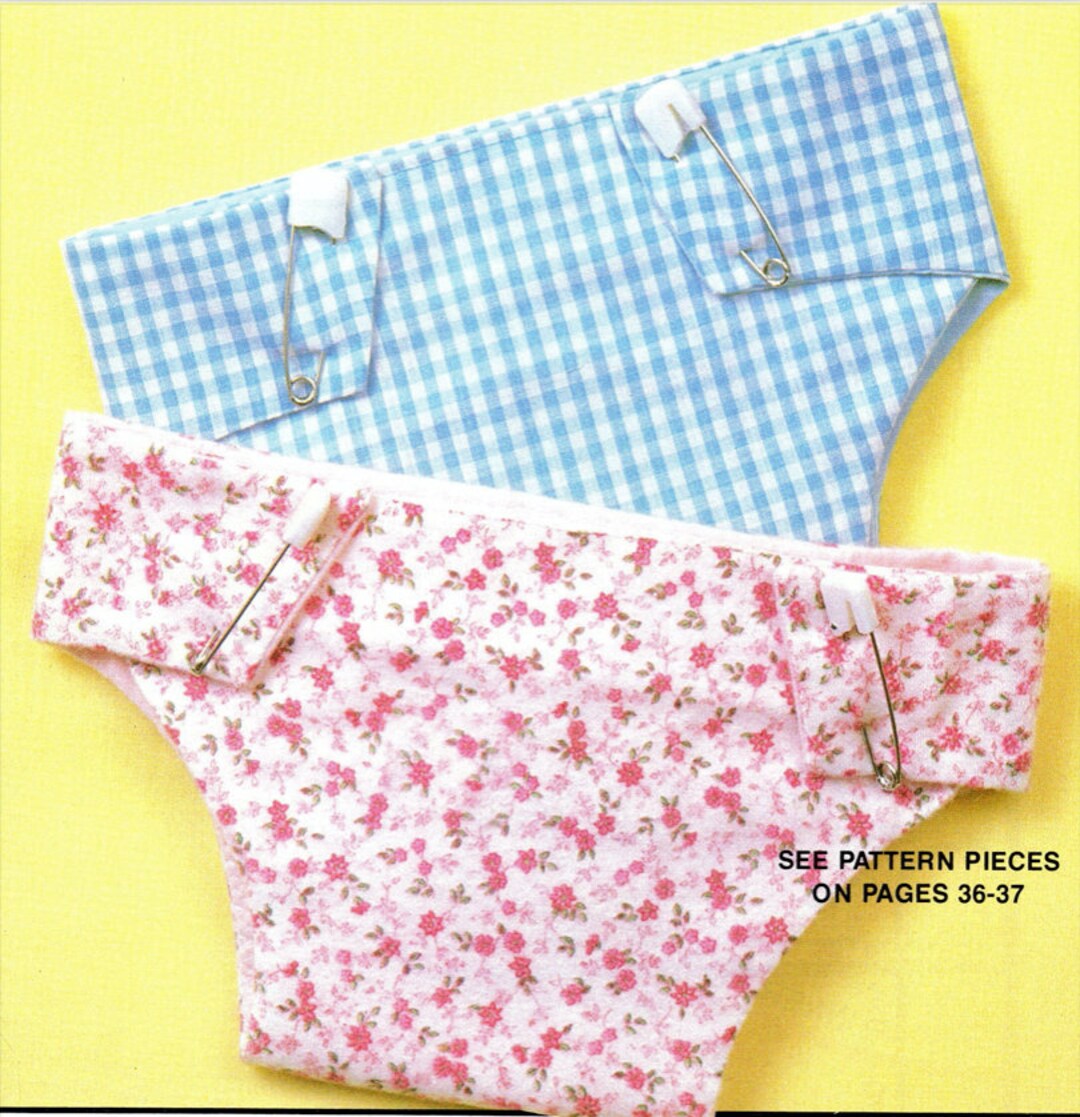1 Yard Fitted Cloth Diaper PDF Pattern OS One Size up to Three Months ...