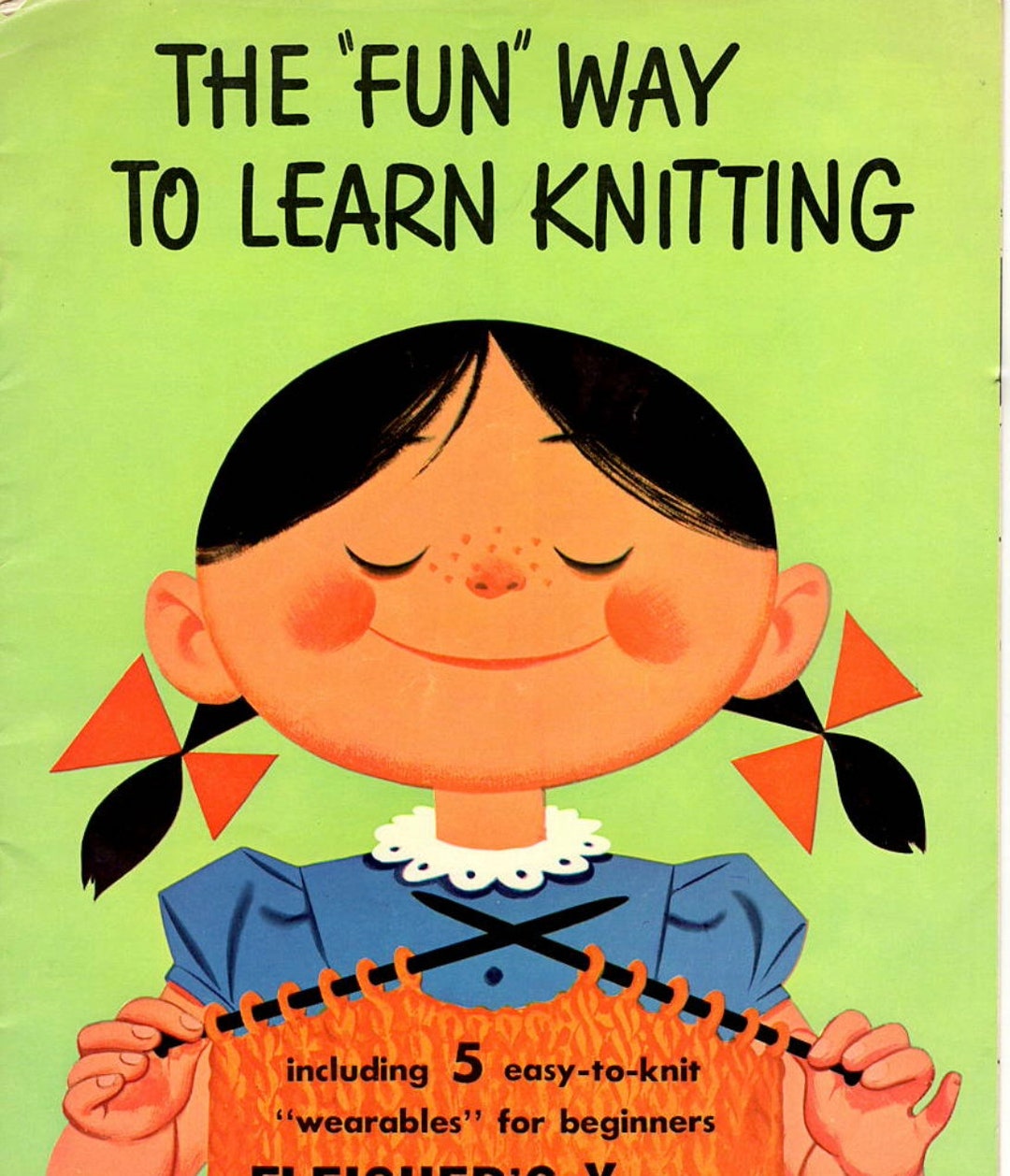 1960s the Fun Way to Learn Knitting Patterns Pdf Digital Download Ebook ...