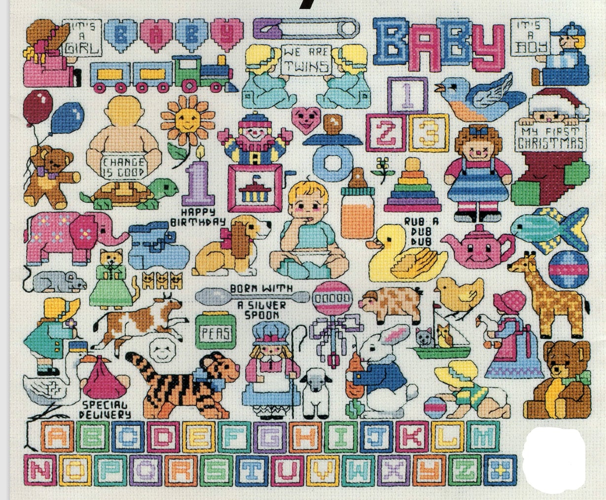 Twins Baby Cross Stitch