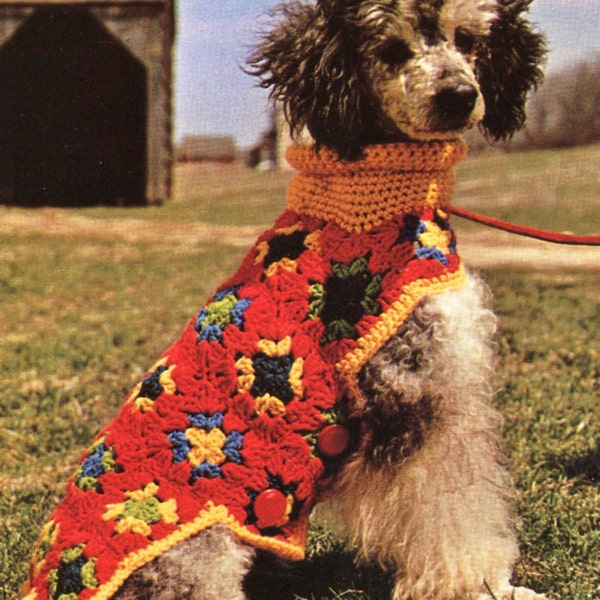 Granny Square Dog Sweater Pattern - Etsy