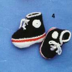 18 Knit & Crochet Baby Booties Patterns, Roller Skates Converse Soccer ...