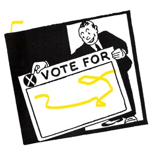 9 Vintage Vote Illustrations Clip Art Instant Digital Download Pdf ...