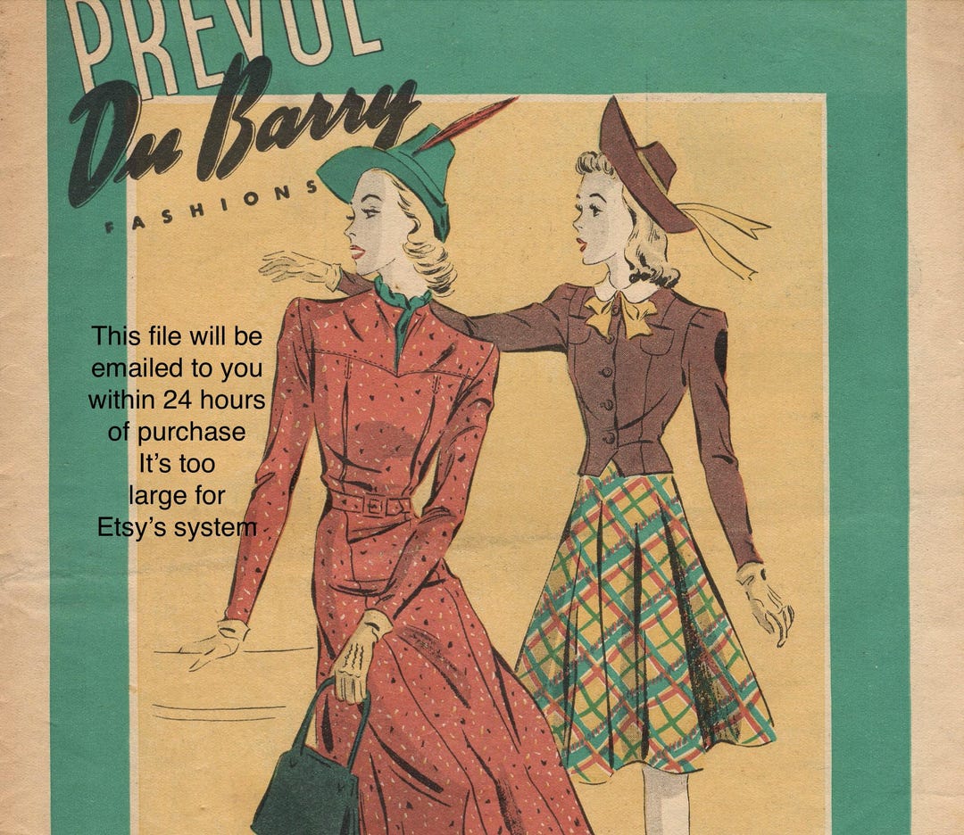 2 1930s Du Barry Sewing Patterns Catalog Counter Leaflet, Reference ...