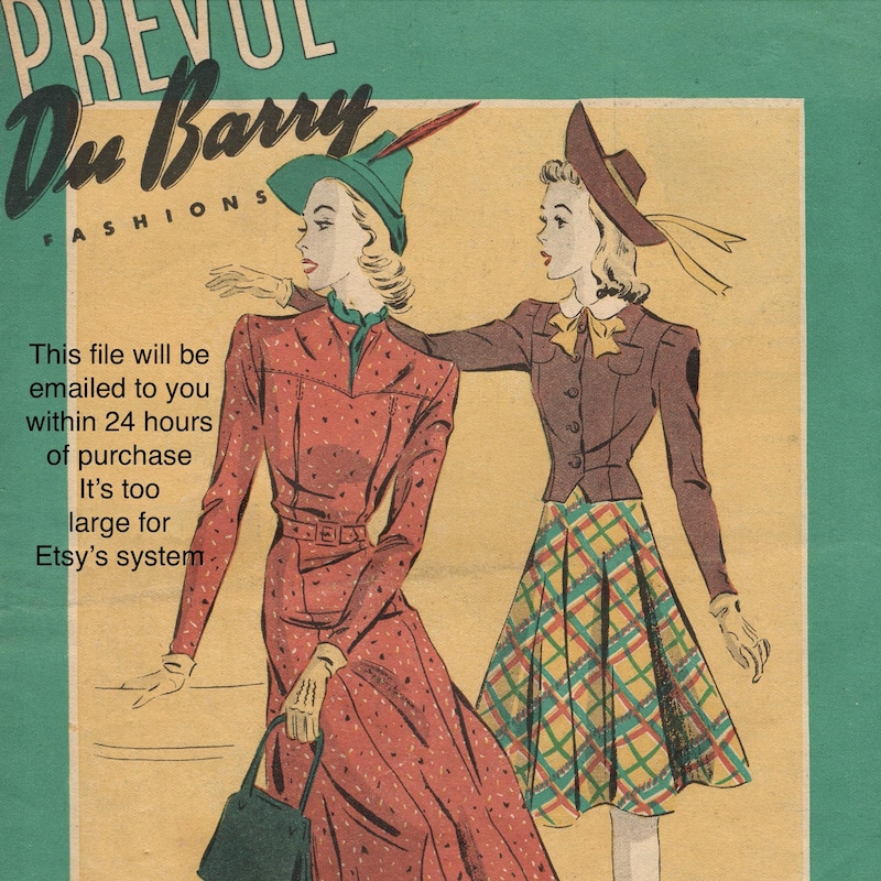 Du Barry Sewing Pattern - Etsy