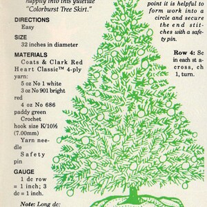 9 Christmas Tree Ornaments, Garland, Tree Skirt Crochet Pattern Set ...