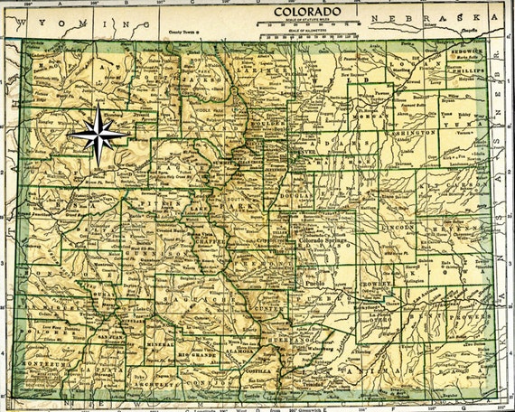 Mapa De Ciudades Del Estado De Colorado Montana Estado Los Estados