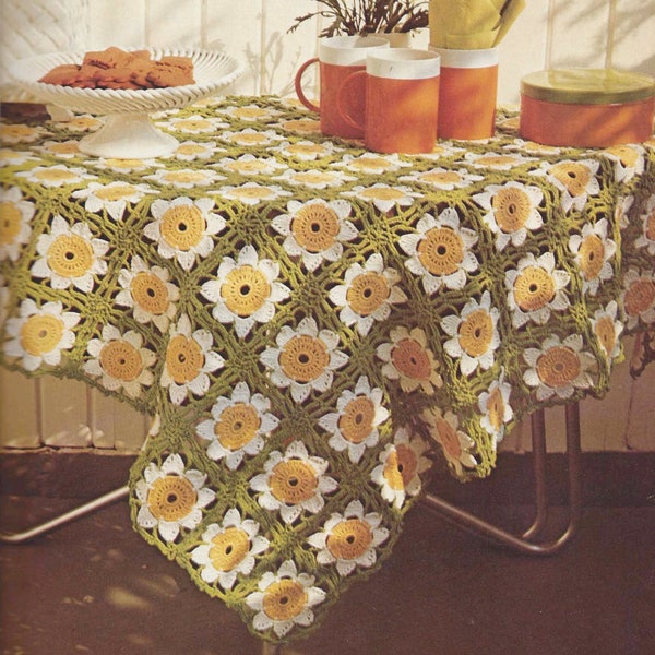 Granny Square Tablecloth Pattern - Etsy