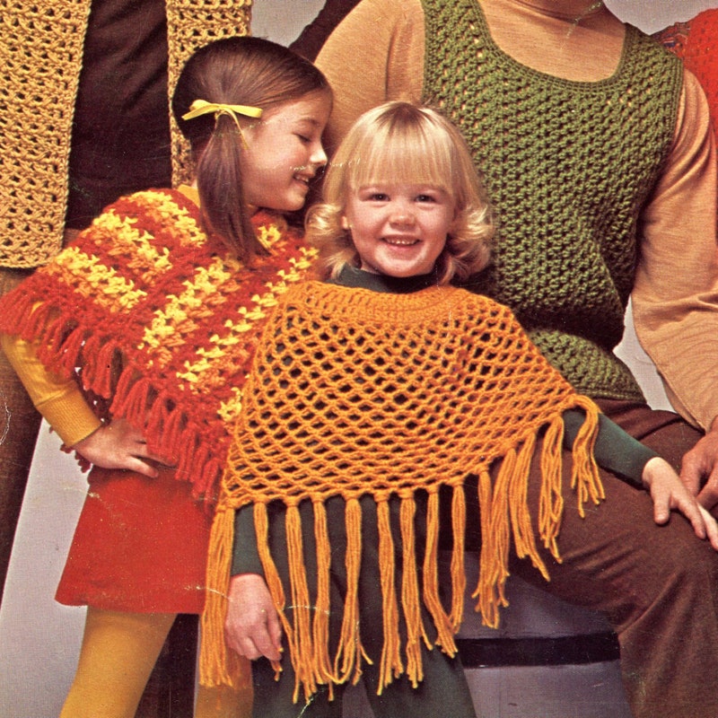 Mexican Kids Poncho - Etsy UK