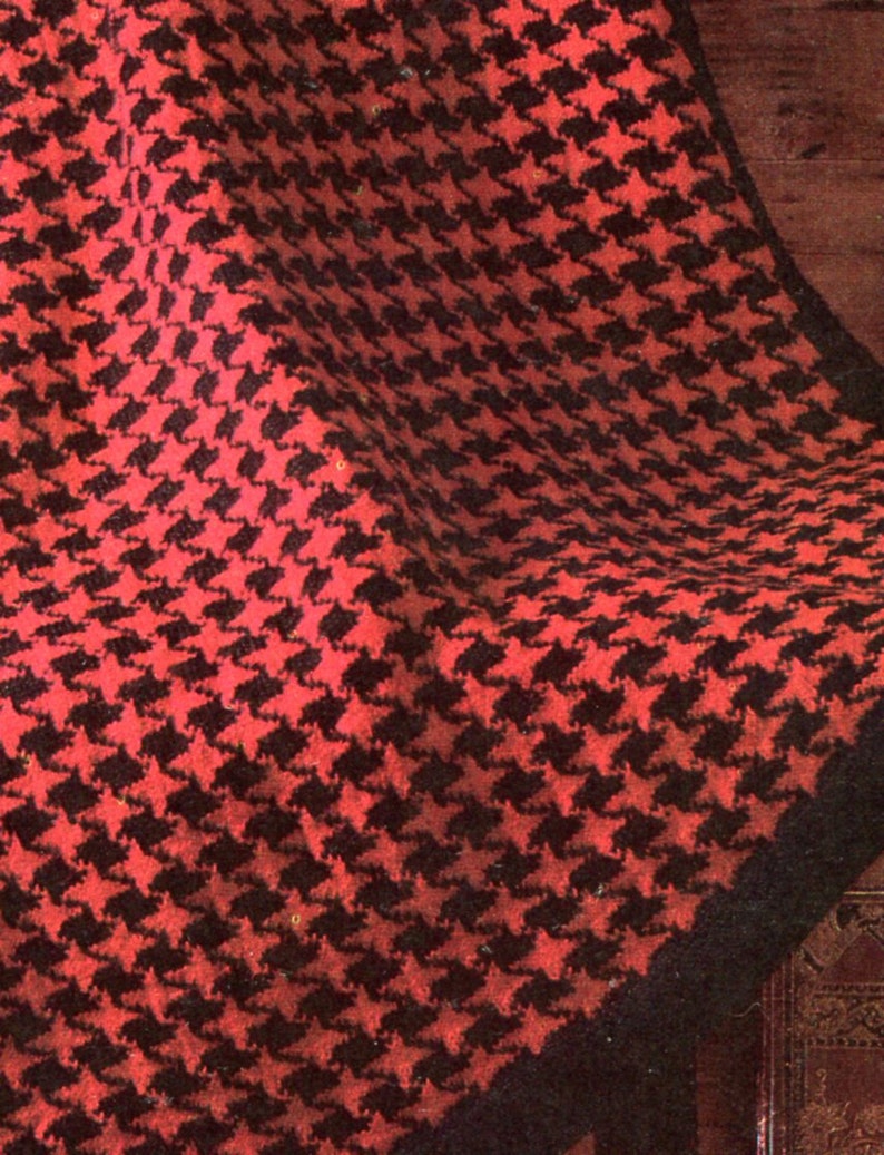 Small Houndstooth Chunky Knit Blanket Pattern Easy for - Etsy
