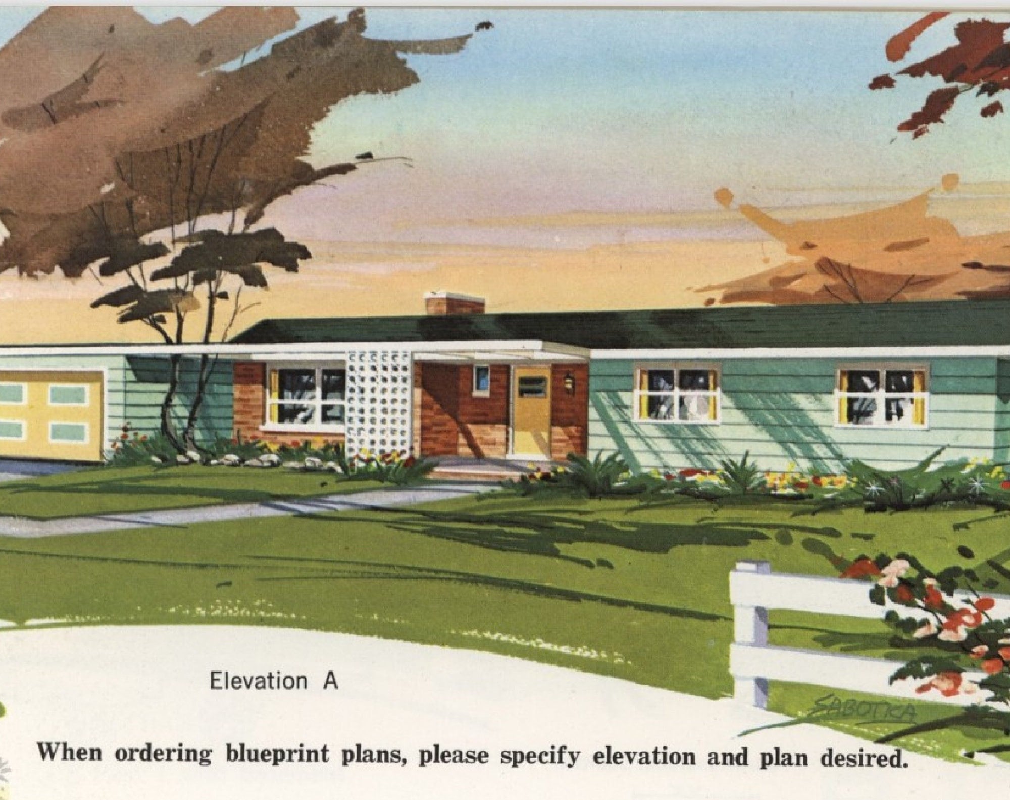 1970s Style House Plans Rambler