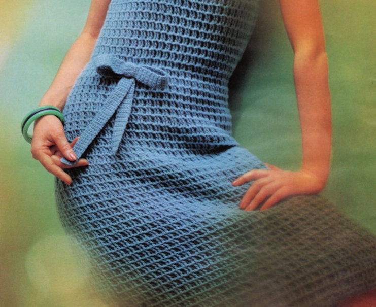 Festival Outfit Crochet Dress Pattern Boho Vintage 70s Style | Etsy