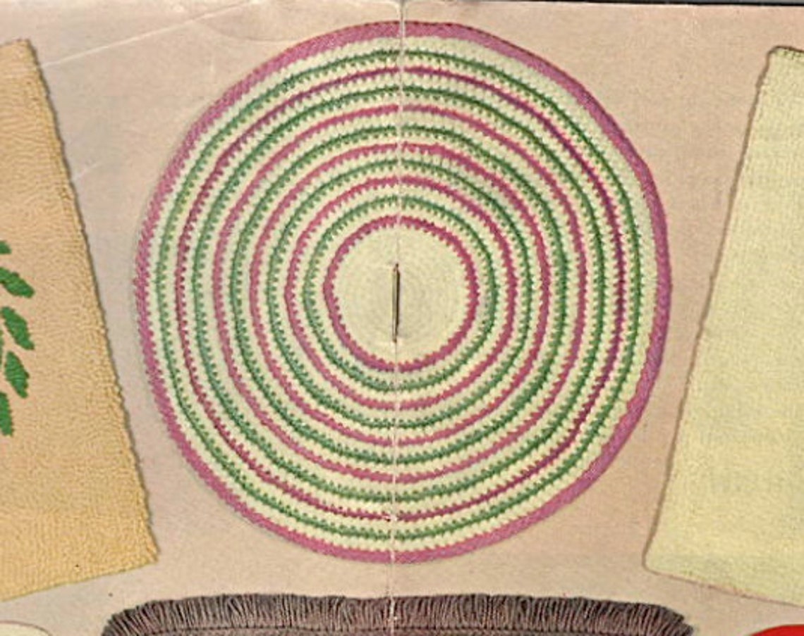 So Easy Classic Rag Rug Pattern Vintage 1950s Craft Instant - Etsy