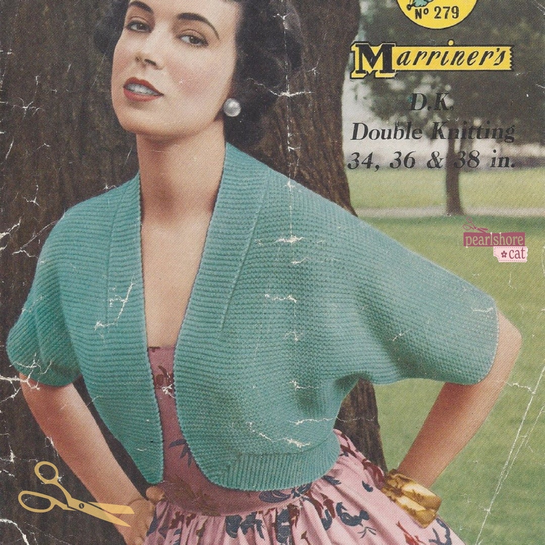 Vintage 50s Rockabilly Style Sweater Knitting Patterns Pdf, Instant ...