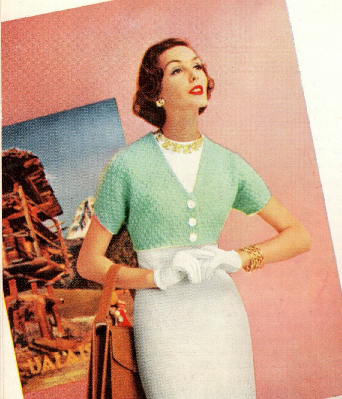 MCM Crochet Top Pattern Cropped Cardigan Sweater Instant - Etsy