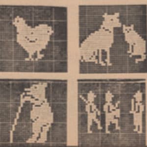 20 Animals Chart Filet Crochet Baby Blanket Pattern, Instant Download ...