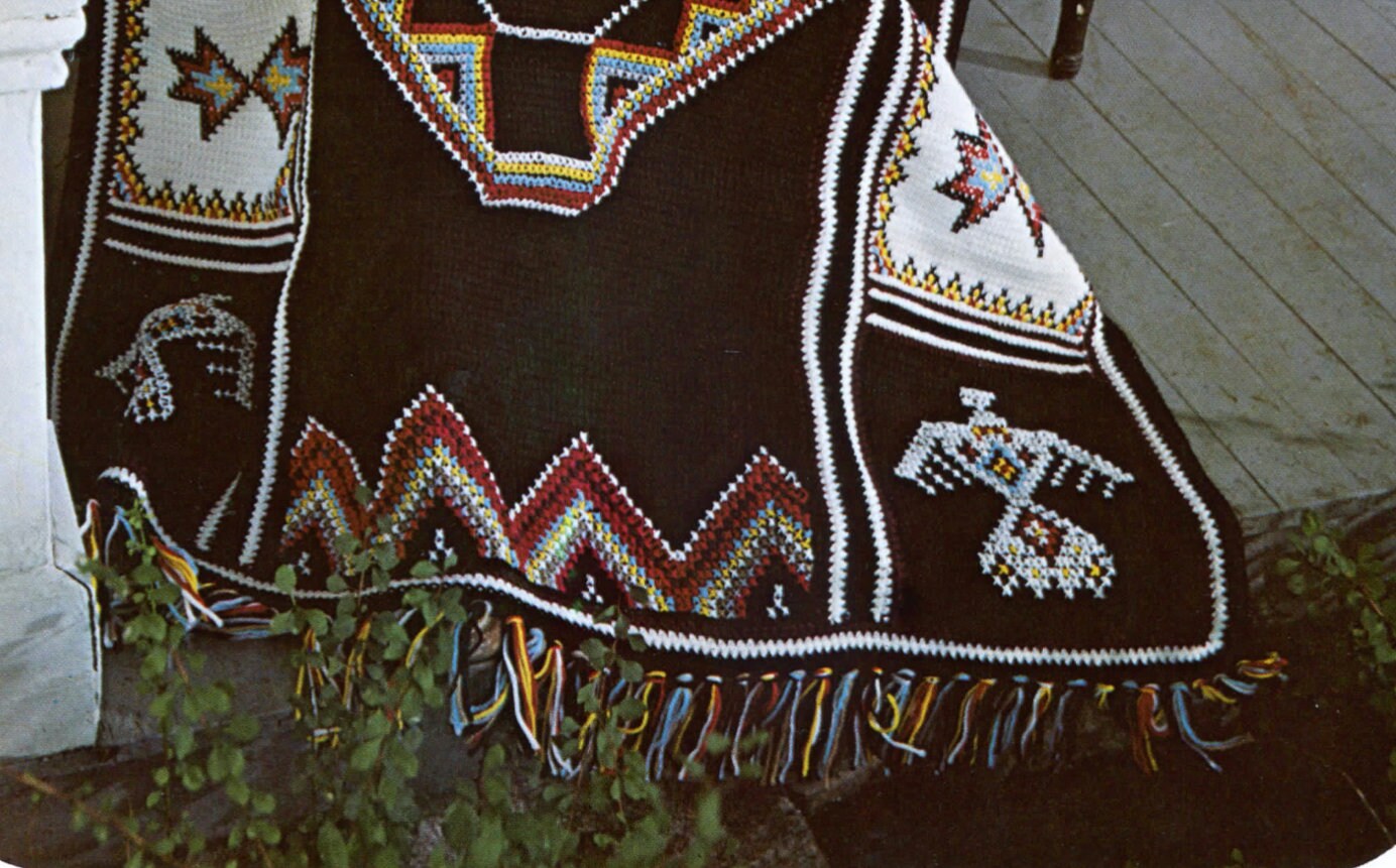 Southwest Native American Afghan Crochet Pattern Instant - Etsy UK