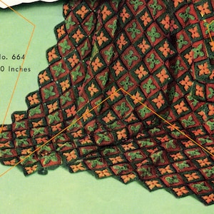 Gothic Granny Square Crochet Blanket Pattern, Instant Digital Download ...
