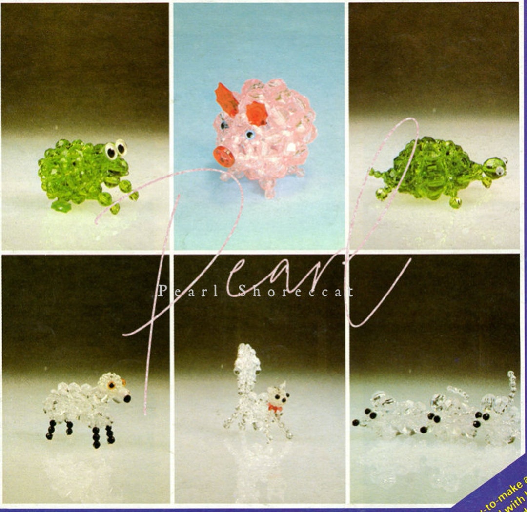 13 Animal Bead Patterns Beaded Collection Ebook Unicorn Kitten - Etsy