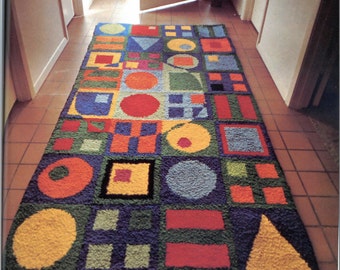 70s Style Latch Hook Rug DIGITAL DOWNLOAD Pattern - Etsy