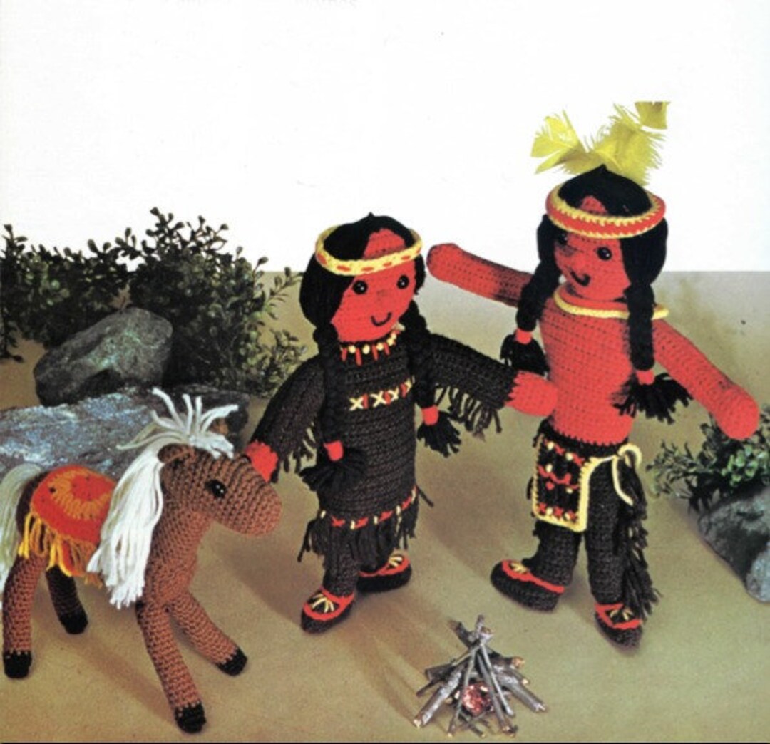 First Nation Crochet Doll Patterns With Pony, Instant Digital Download ...