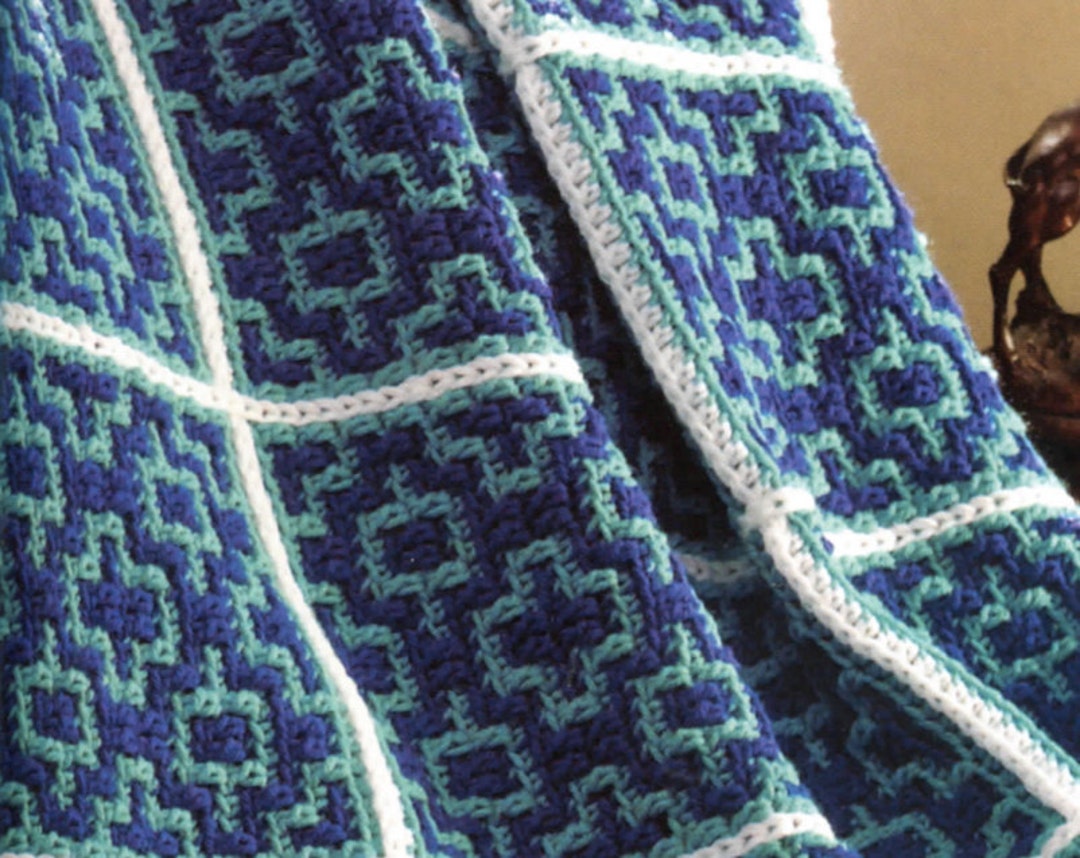 Beginner Moroccan Crochet Blanket Pattern so Easy Instant - Etsy Australia