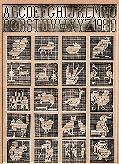 20 Animals Chart Filet Crochet Baby Blanket Pattern, Instant Download ...