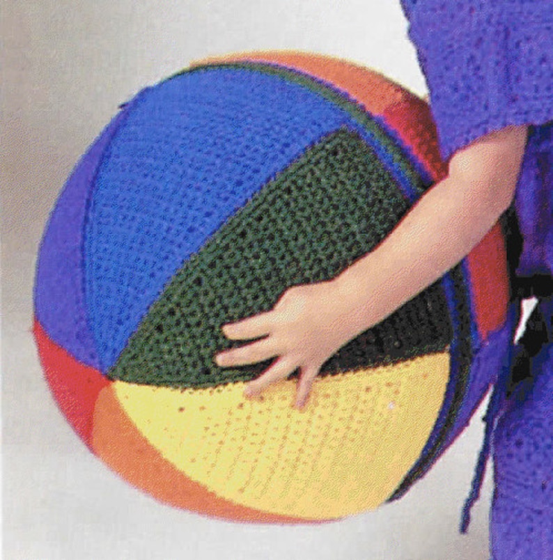 Rainbow Ball Crochet Pattern Beach Ball and All Easy - Etsy