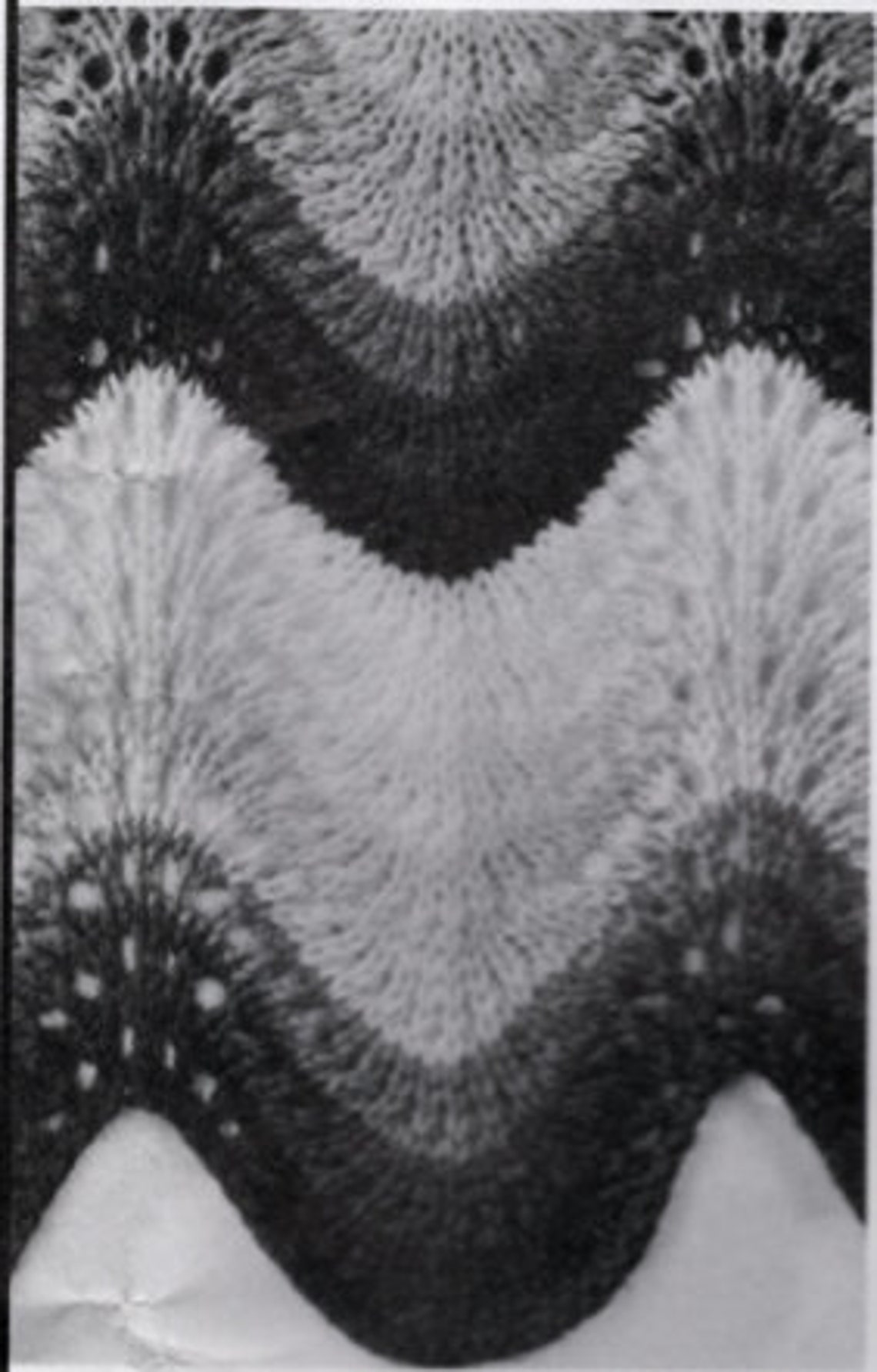 7 Color Charts Rustic Knit Ripple Afghan Pattern Vintage 70s - Etsy